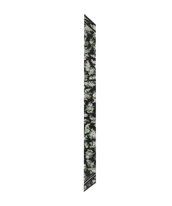 Dolce & Gabbana Dolce Gabbana Floral Print Scarf - Black