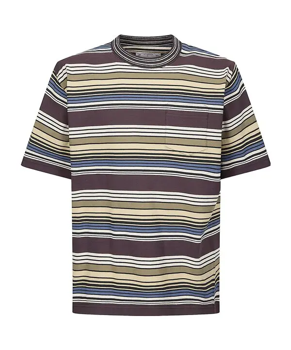 Sacai Striped Crewneck T-shirt