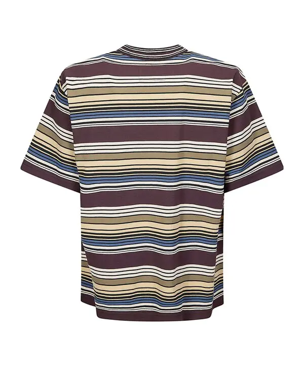 Sacai Striped Crewneck T-shirt