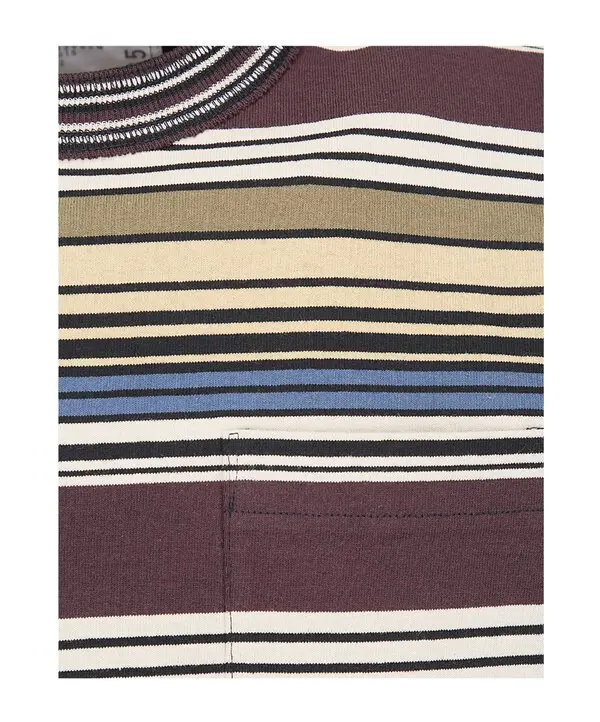 Sacai Striped Crewneck T-shirt