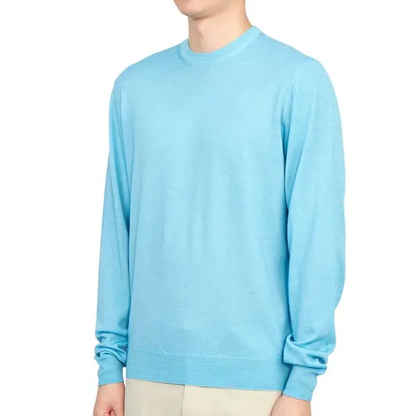 DRUMOHR Merino Crew-neck Jumper - Blue
