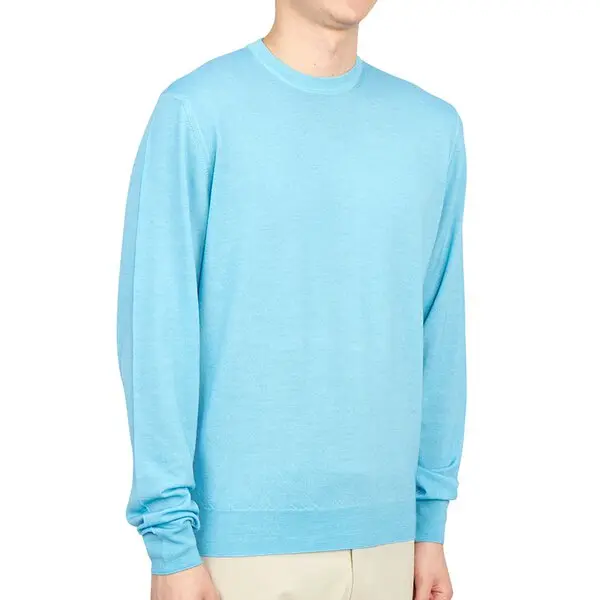 DRUMOHR Merino Crew-neck Jumper - Blue