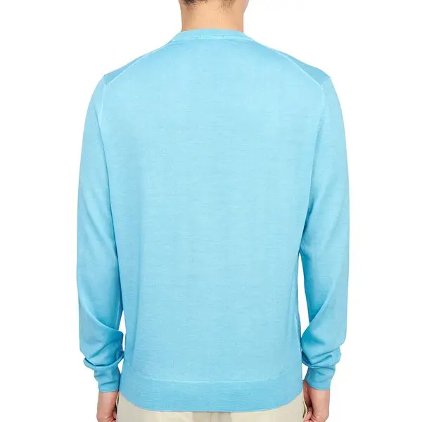 DRUMOHR Merino Crew-neck Jumper - Blue