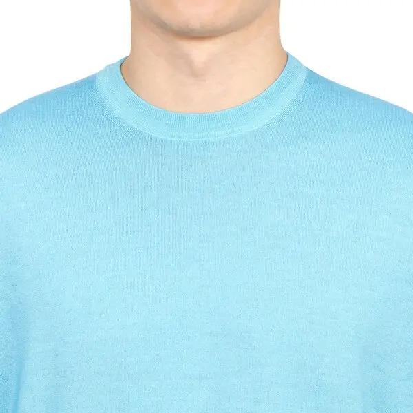 DRUMOHR Merino Crew-neck Jumper - Blue