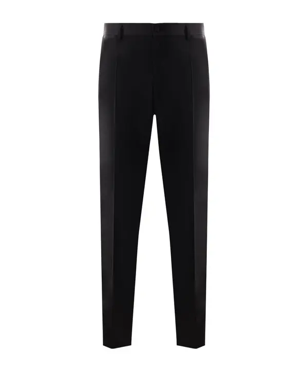 Dolce & Gabbana Tailored Pressed Crease Trousers - Black