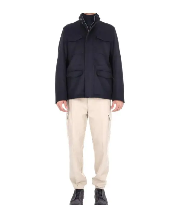 Herno High-neck Field Jacket - Black
