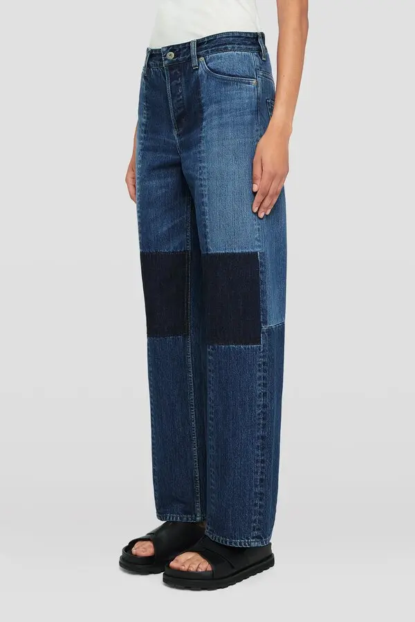 JIL SANDER Patchwork Straight-leg Jeans