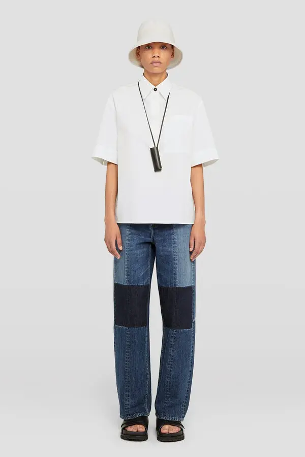 JIL SANDER Patchwork Straight-leg Jeans