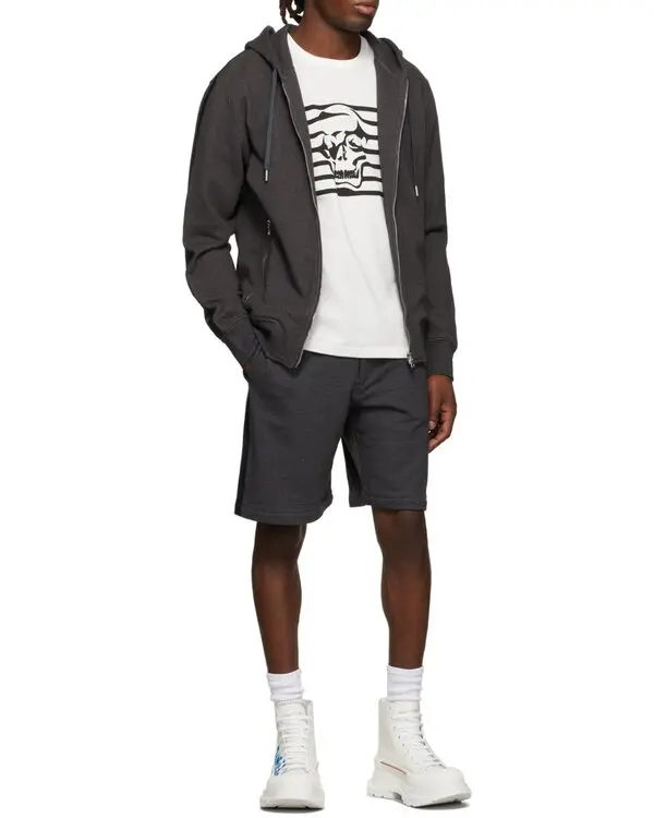 Alexander McQueen Straight Leg Track Shorts - Black