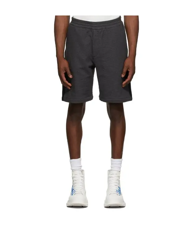 Alexander McQueen Straight Leg Track Shorts - Black