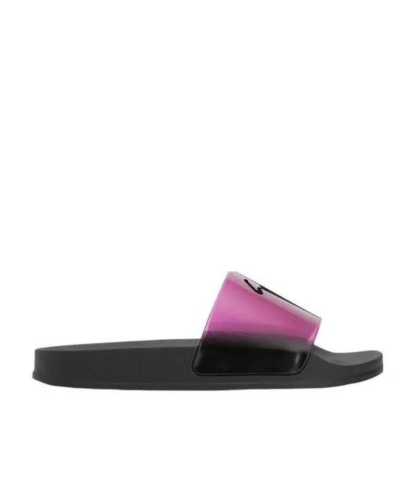 GIUSEPPE ZANOTTI Brett Signature Printed Slides - Black