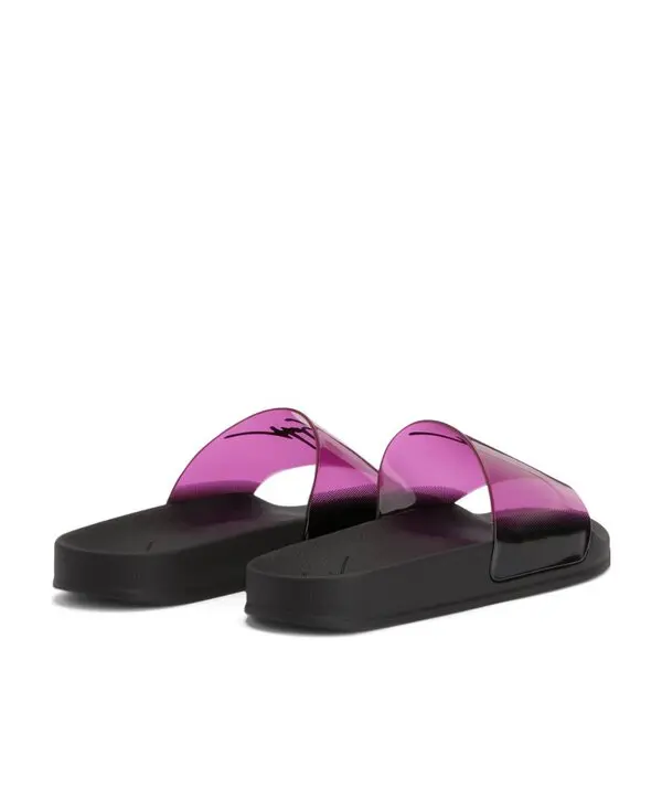 GIUSEPPE ZANOTTI Brett Signature Printed Slides - Black