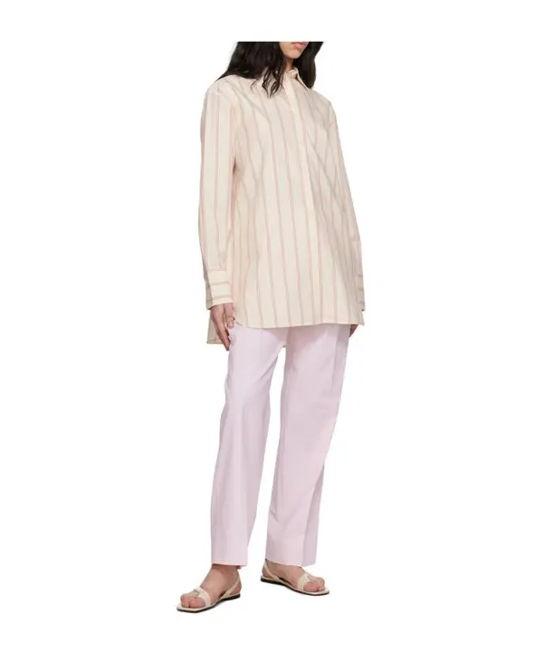 TOTEME Long-sleeved Striped Shirt - White