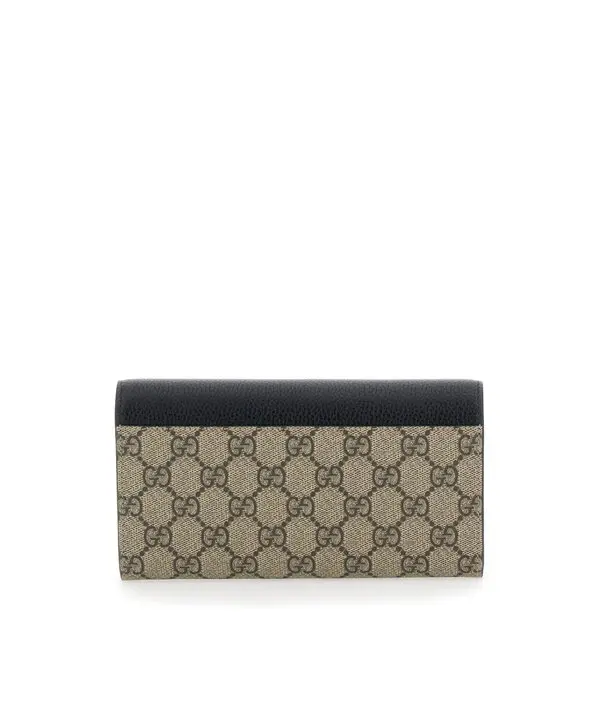 Gucci Bi-color Gg Marmont Continental Wallet