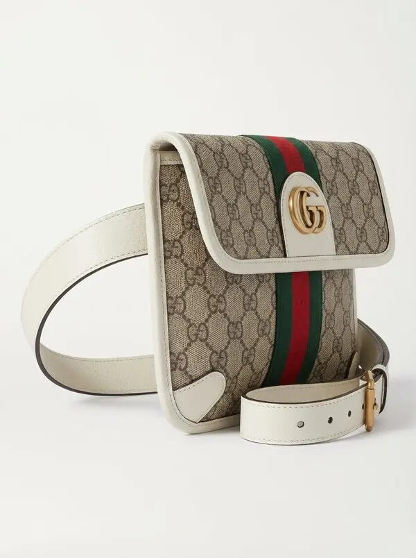 Gucci Gg-canvas Belt Bag - Nude