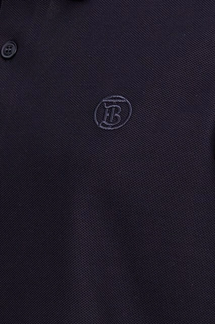 Burberry Logo Embroidered Short Sleeved Polo Shirt