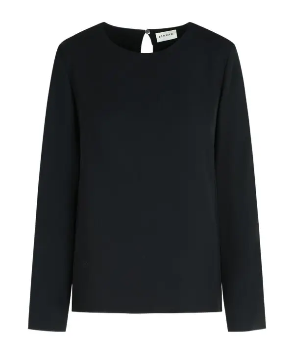 P.a.r.o.s.h Long Sleeve Blouse - Black