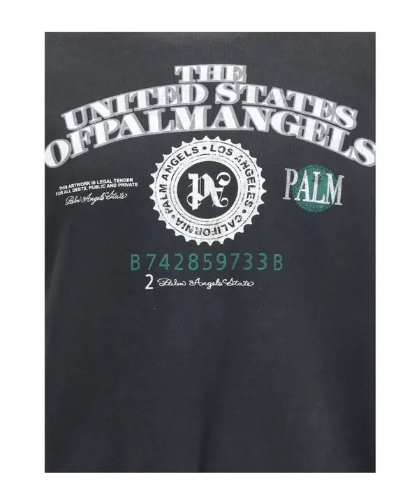 Palm Angels The United States Of Palmangels" Printed Sweatshirt
