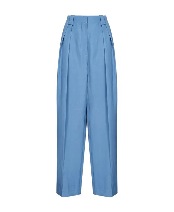 Stella McCartney Pleated Linen Trousers