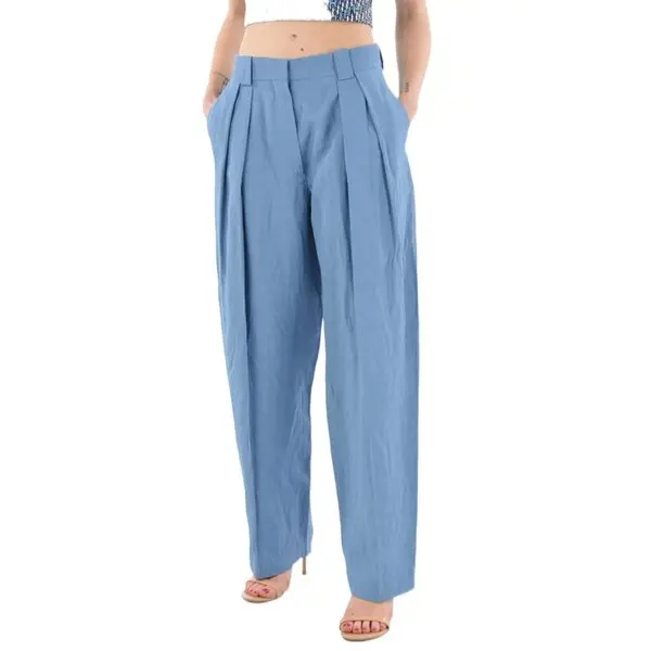 Stella McCartney Pleated Linen Trousers