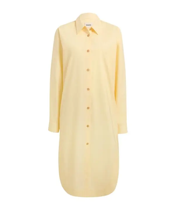 Khaite Gloria Dress - Light Yellow