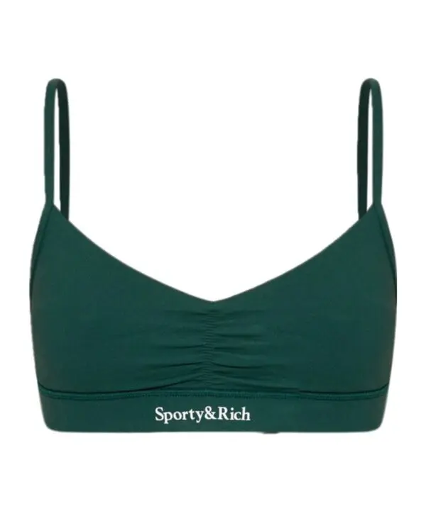 SPORTY  RICH Sporty Rich Logo Strappy Performance Bra