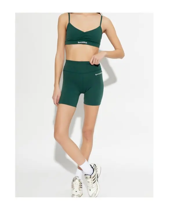 SPORTY  RICH Sporty Rich Logo Strappy Performance Bra