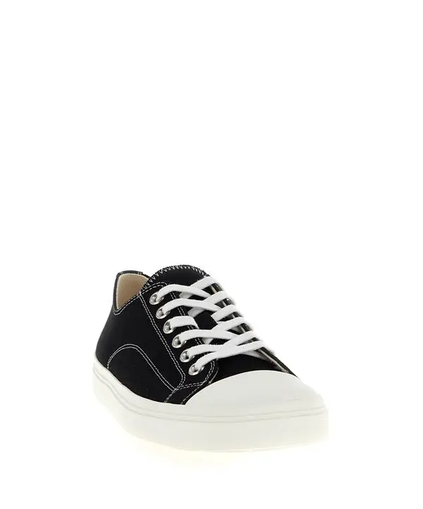 Moschino Edge Lace-up Sneakers - Black
