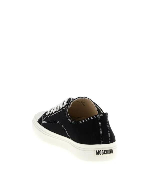 Moschino Edge Lace-up Sneakers - Black