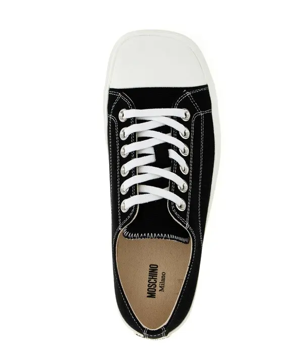 Moschino Edge Lace-up Sneakers - Black