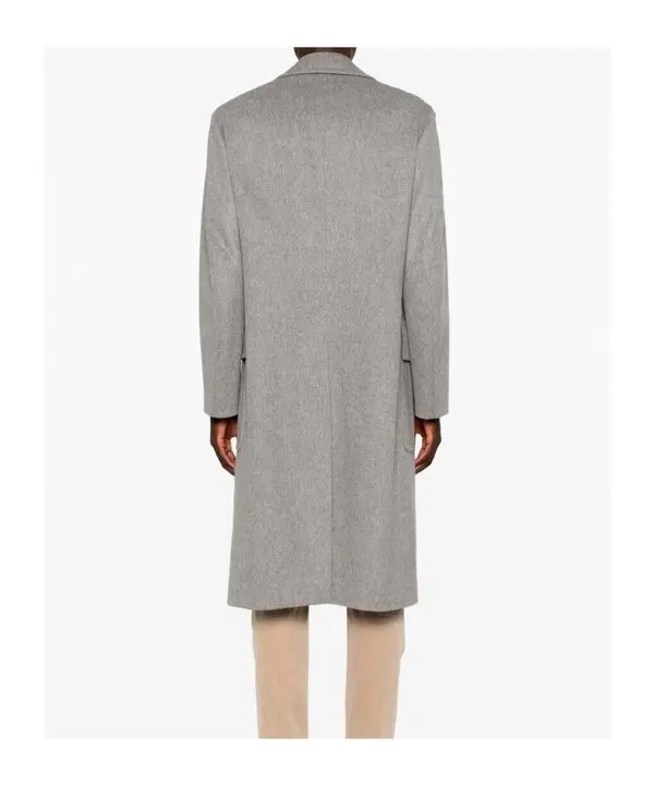 LARDINI Double-breasted Wool Coat