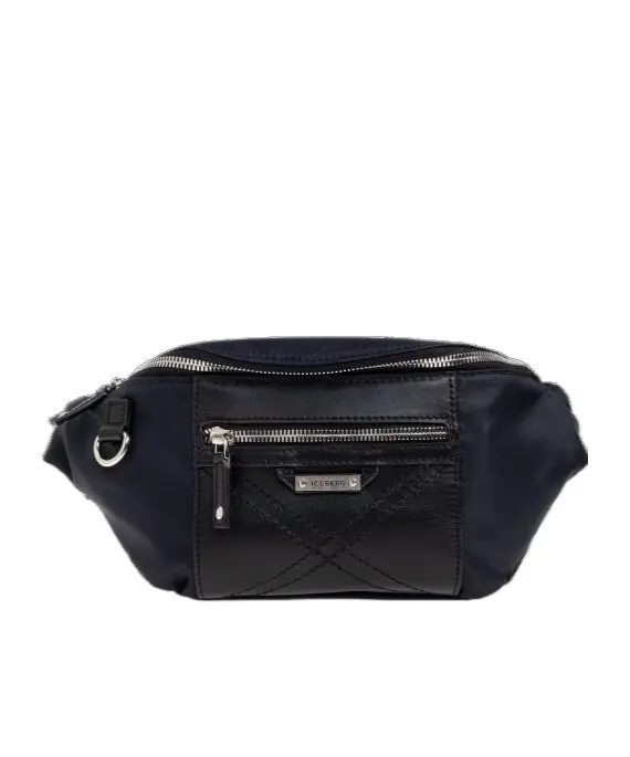 Iceberg Quilted Belt Bag - Black