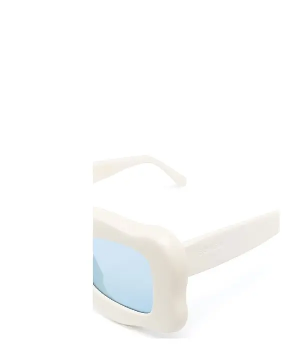 BONSAI Oversized Curved-frame Sunglasses - White