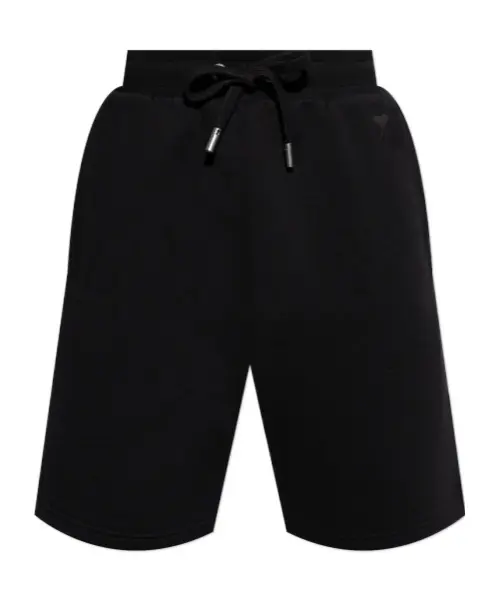 AMI Paris De Coeur Embroidered Shorts