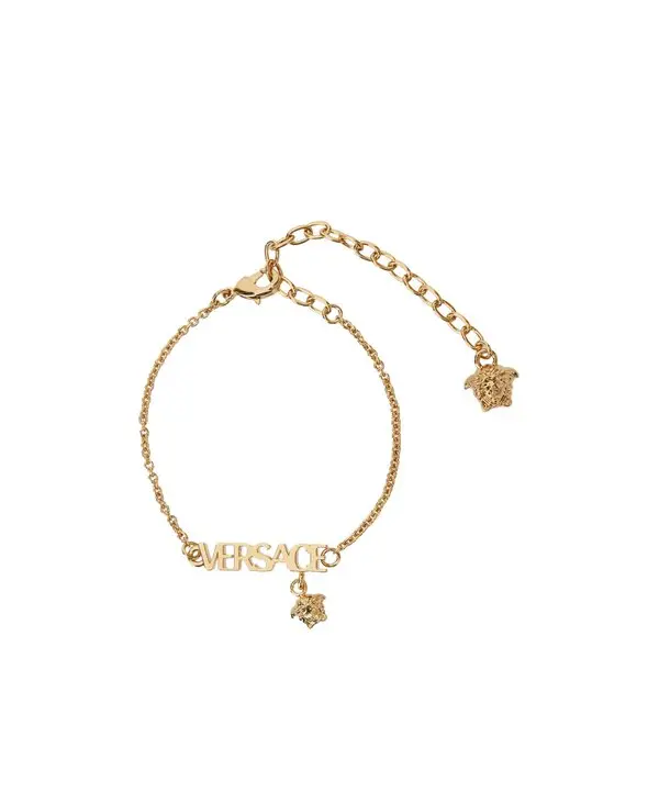 Versace Logo Chain Bracelet - Yellow