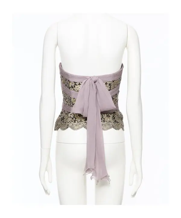 Valentino Garavani Strapless Bow Detailed Top