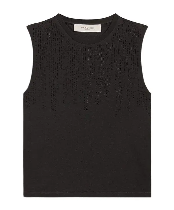 GOLDEN GOOSE Sleeveless Beaded Top