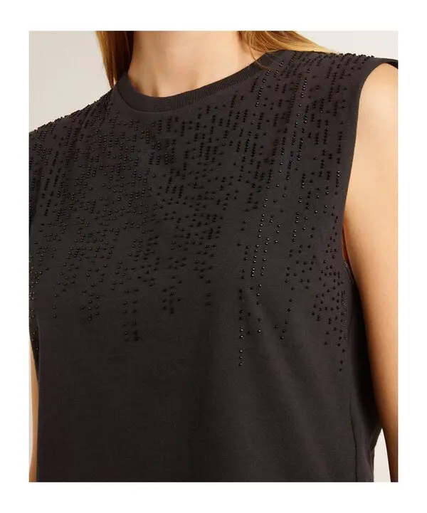 GOLDEN GOOSE Sleeveless Beaded Top
