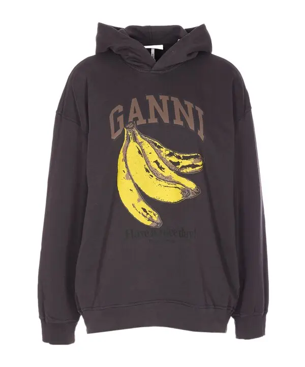 GANNI Banana Printed Hoodie - No