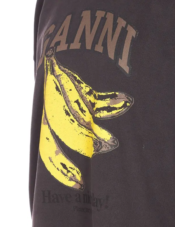 GANNI Banana Printed Hoodie