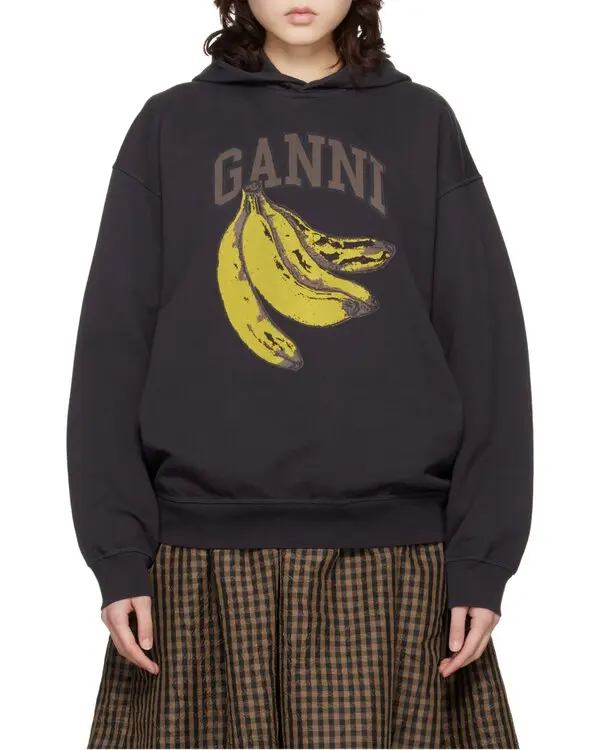 GANNI Banana Printed Hoodie