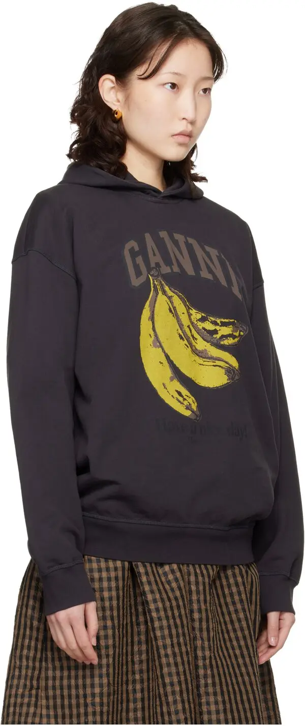 GANNI Banana Printed Hoodie