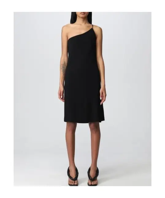 Dsquared2 One Shoulder Mini Dress - Black