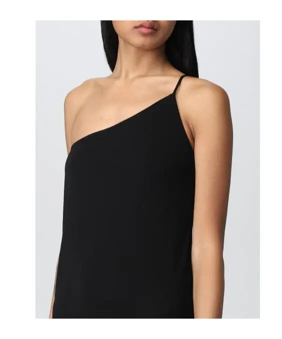 Dsquared2 One Shoulder Mini Dress - Black