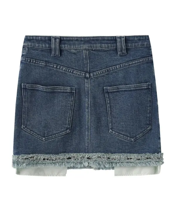 MARISSA CHIARA Belt Loop Denim Skirt