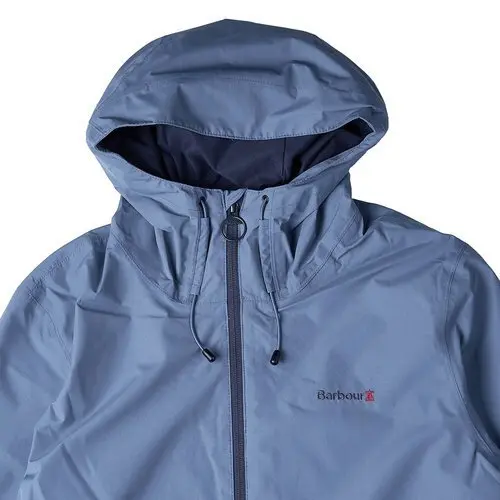 Barbour Long-sleeved Hooded Zip-up Jacket With Logo Detail