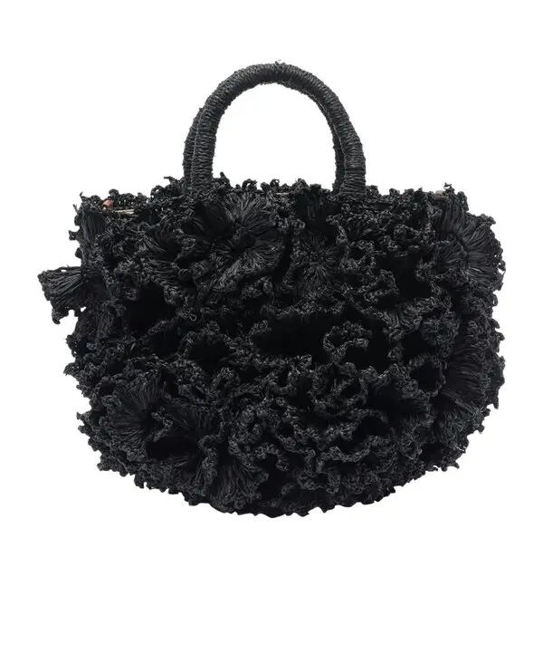 IBELIV 3d Embellished Handbag - Black