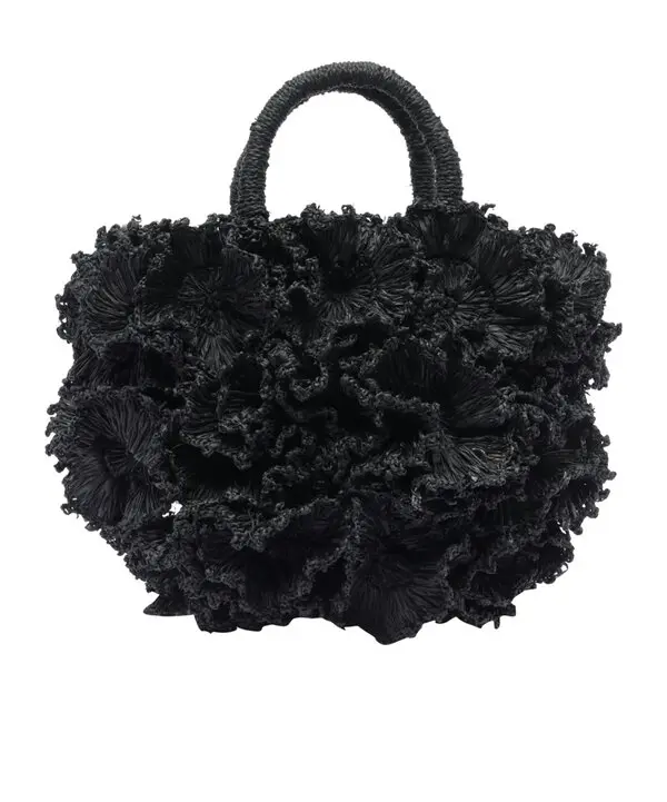 IBELIV 3d Embellished Handbag - Black