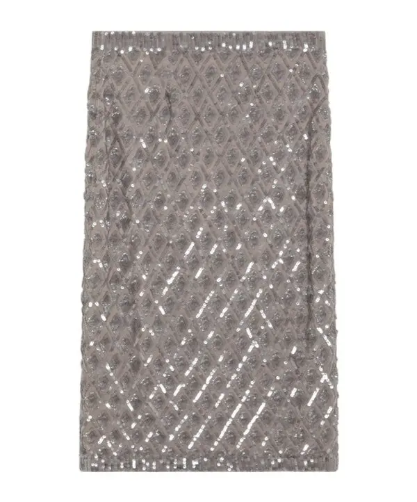 P.a.r.o.s.h Sequined Skirt - Grey