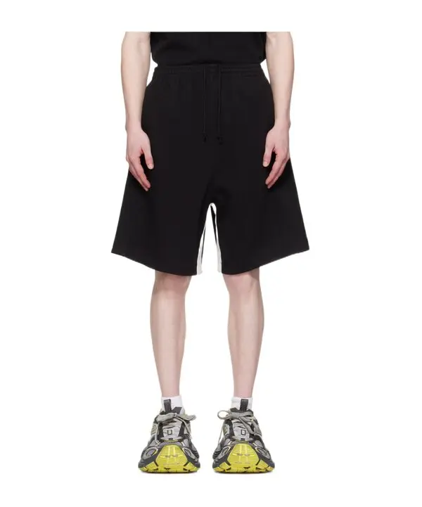 We11Done Contrast Track Shorts - Black